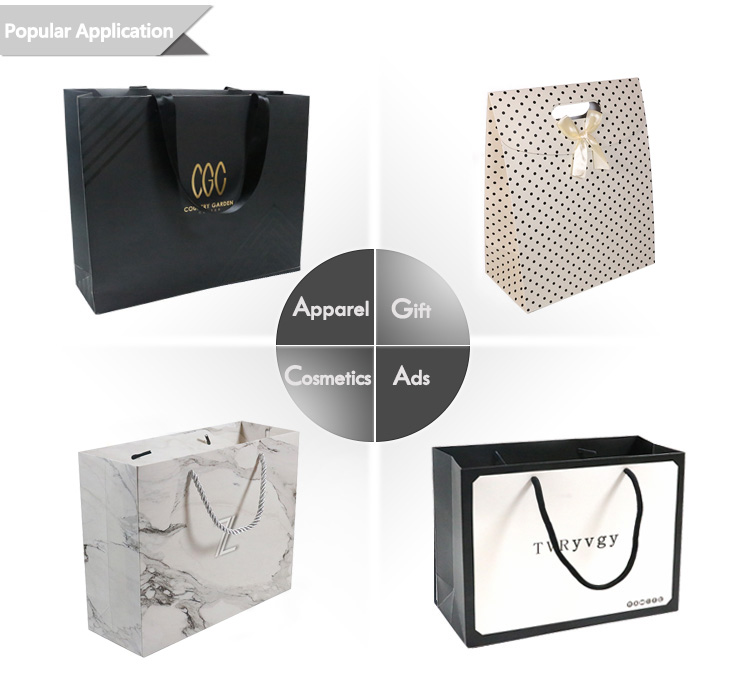 Wholesale Elegant Design Laminated Paper Bag Packaging Logo For ...